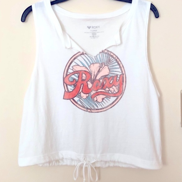 Roxy | Tops | New Roxy Hibiscus Cropped Tank Top | Poshmark